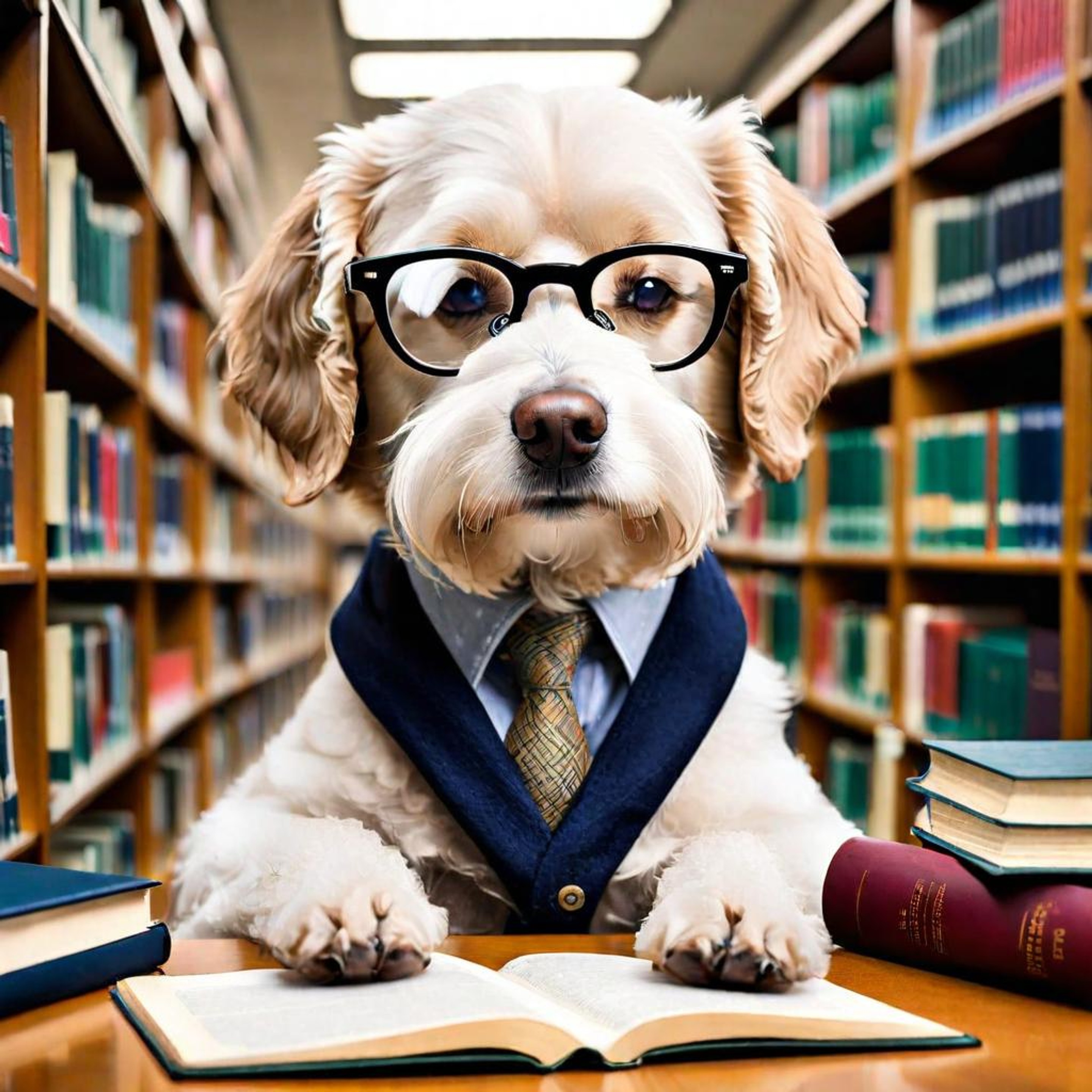 Intellectual Pup: Library Study Session at 4:20 - LimeWire