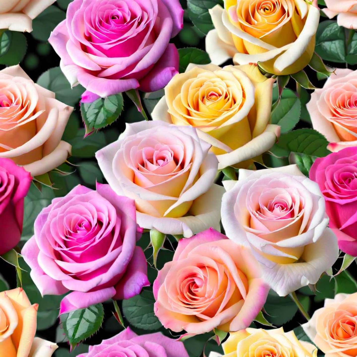 Tranquil Peace Roses in Bloom - LimeWire