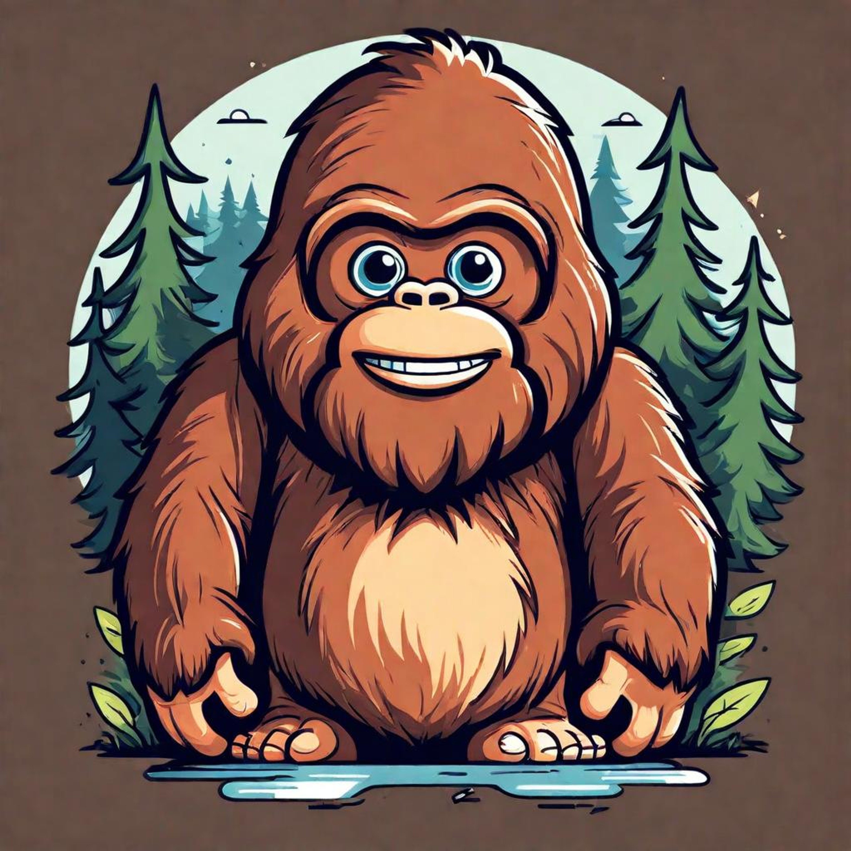 Cuddly Sasquatch Tee: Adorable Bigfoot for Your Wardrobe! - LimeWire