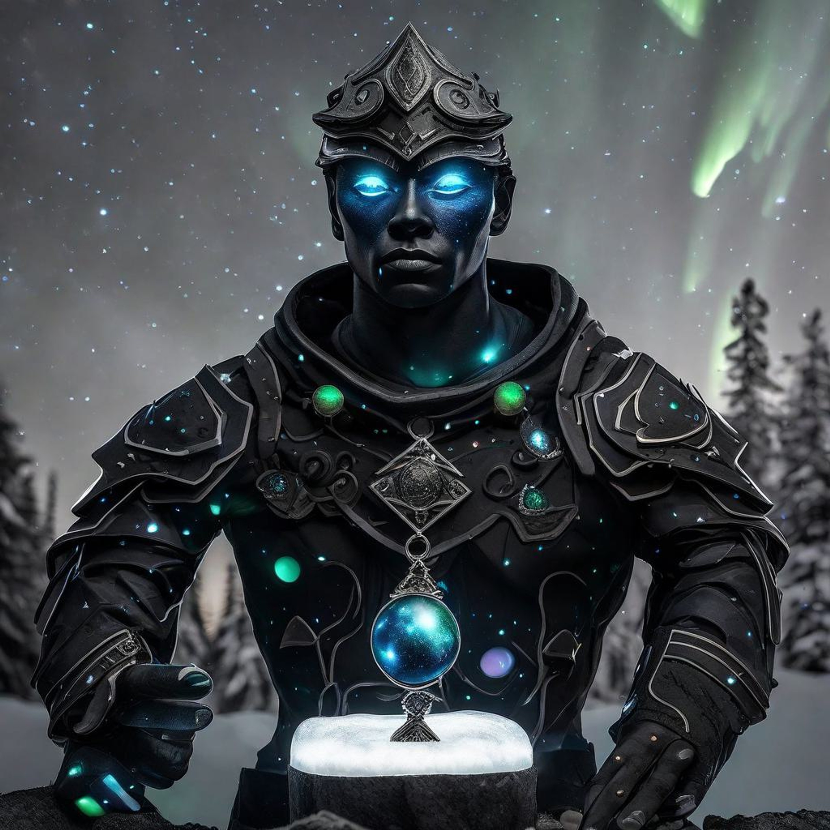 Northern Lights Embrace Obsidian Guardian in Phenomenal Spectacle ...