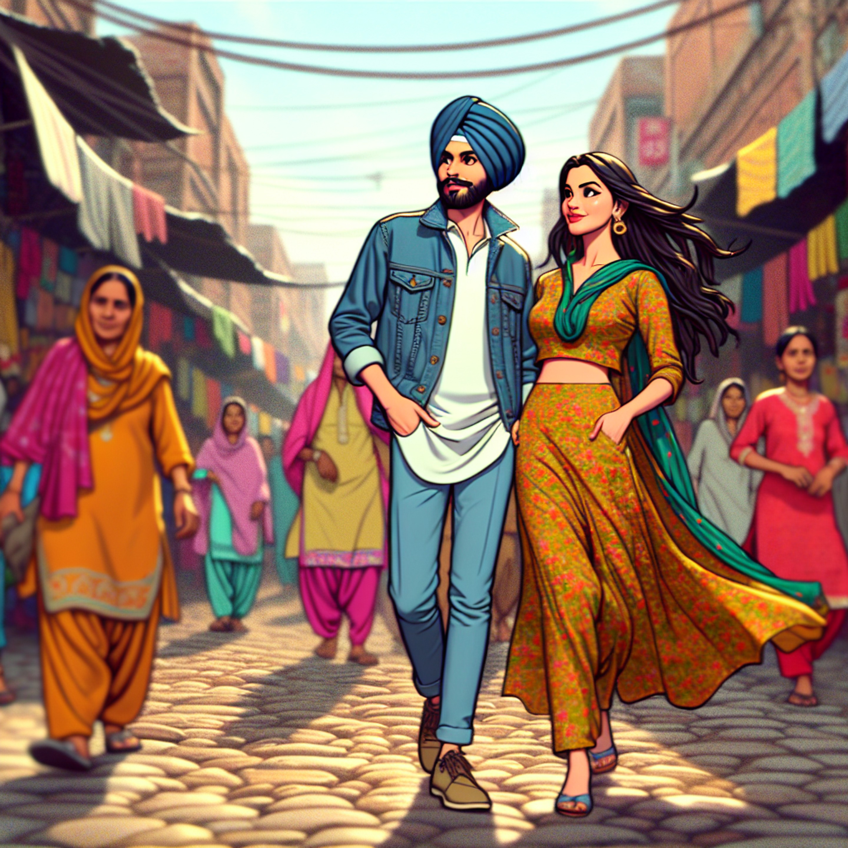 Punjabi Romantic Couple