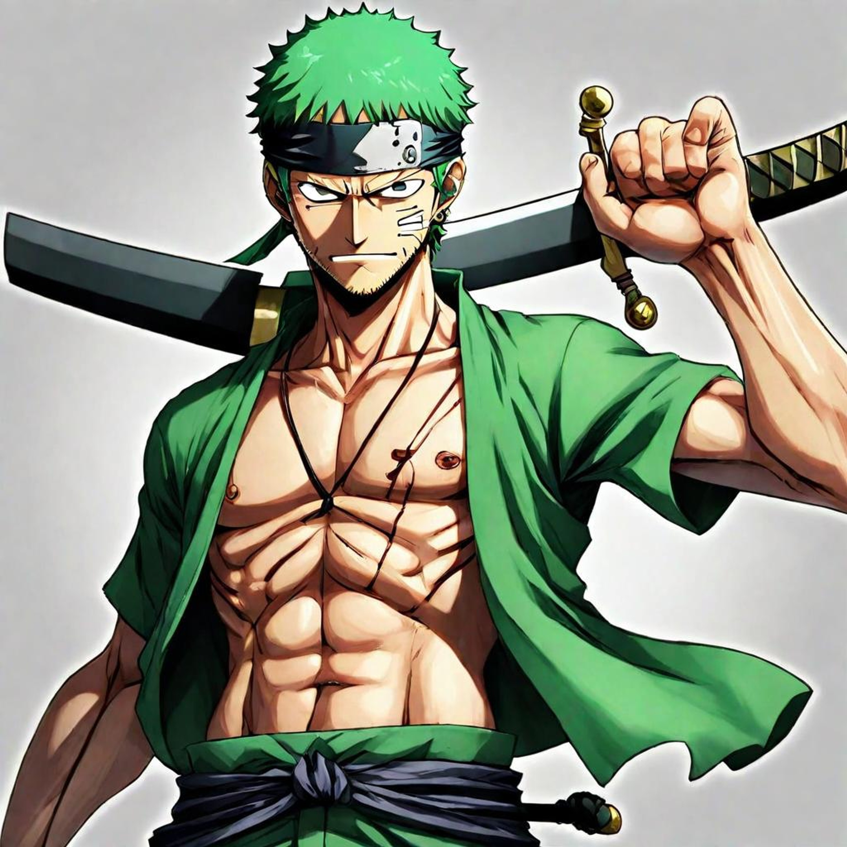 Masked Swordsman in Shadowy Woods: Zoro - LimeWire