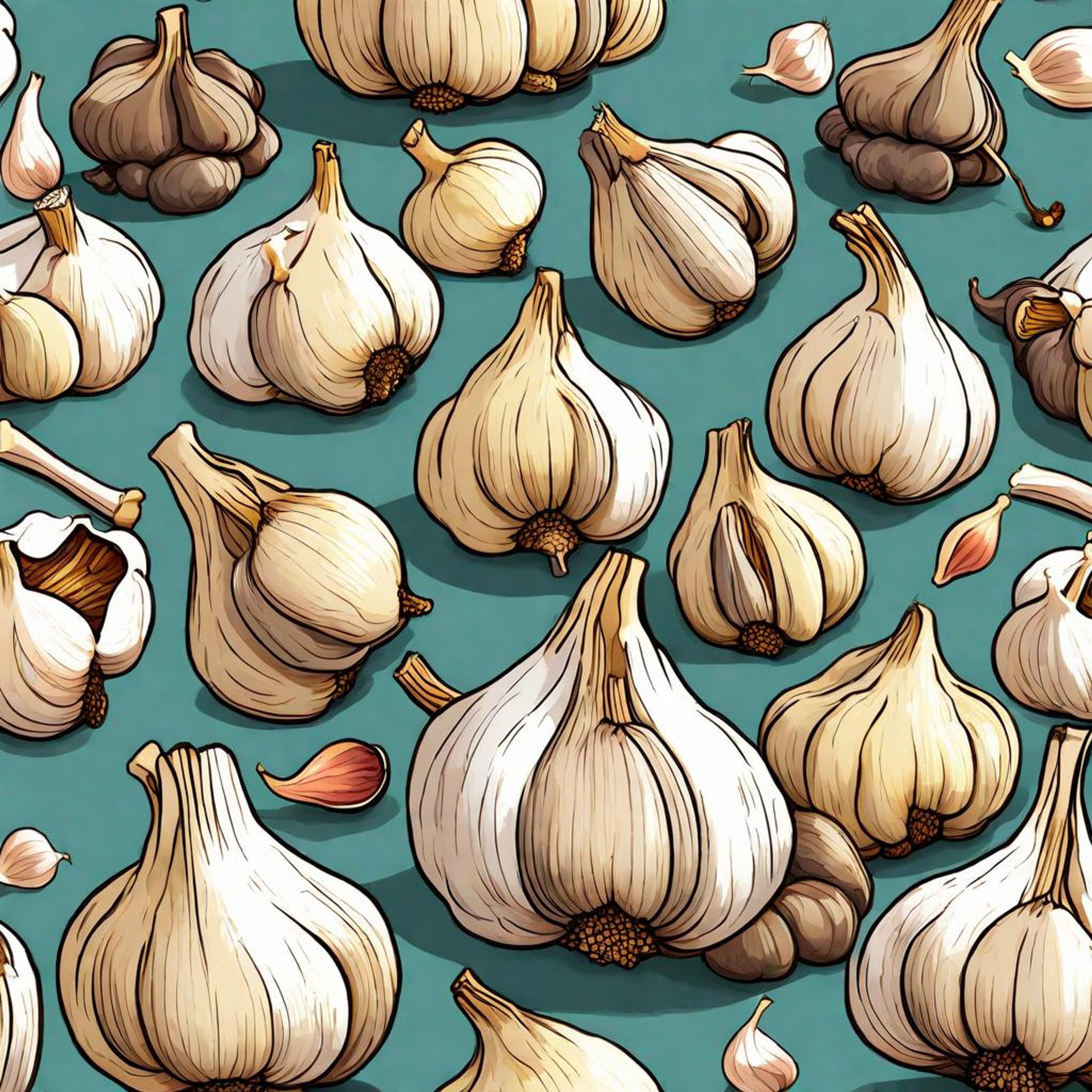 "Purple Garlic Cloves in Soft Light" - LimeWire