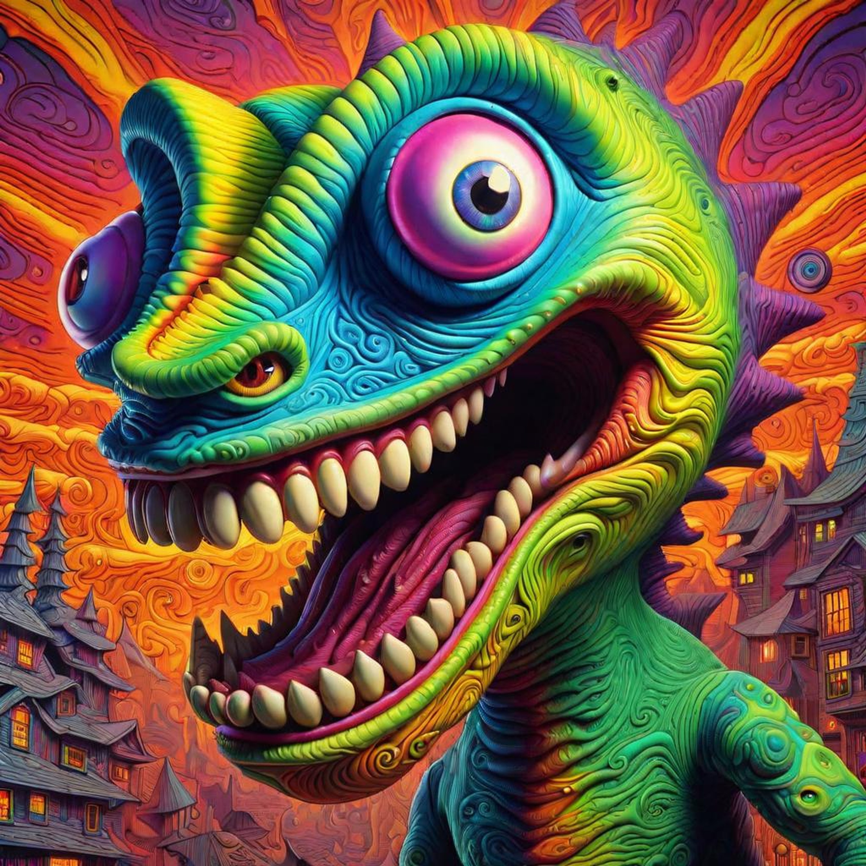 Psychedelic Chameleon: Hyper-Visionary Masterpiece - LimeWire