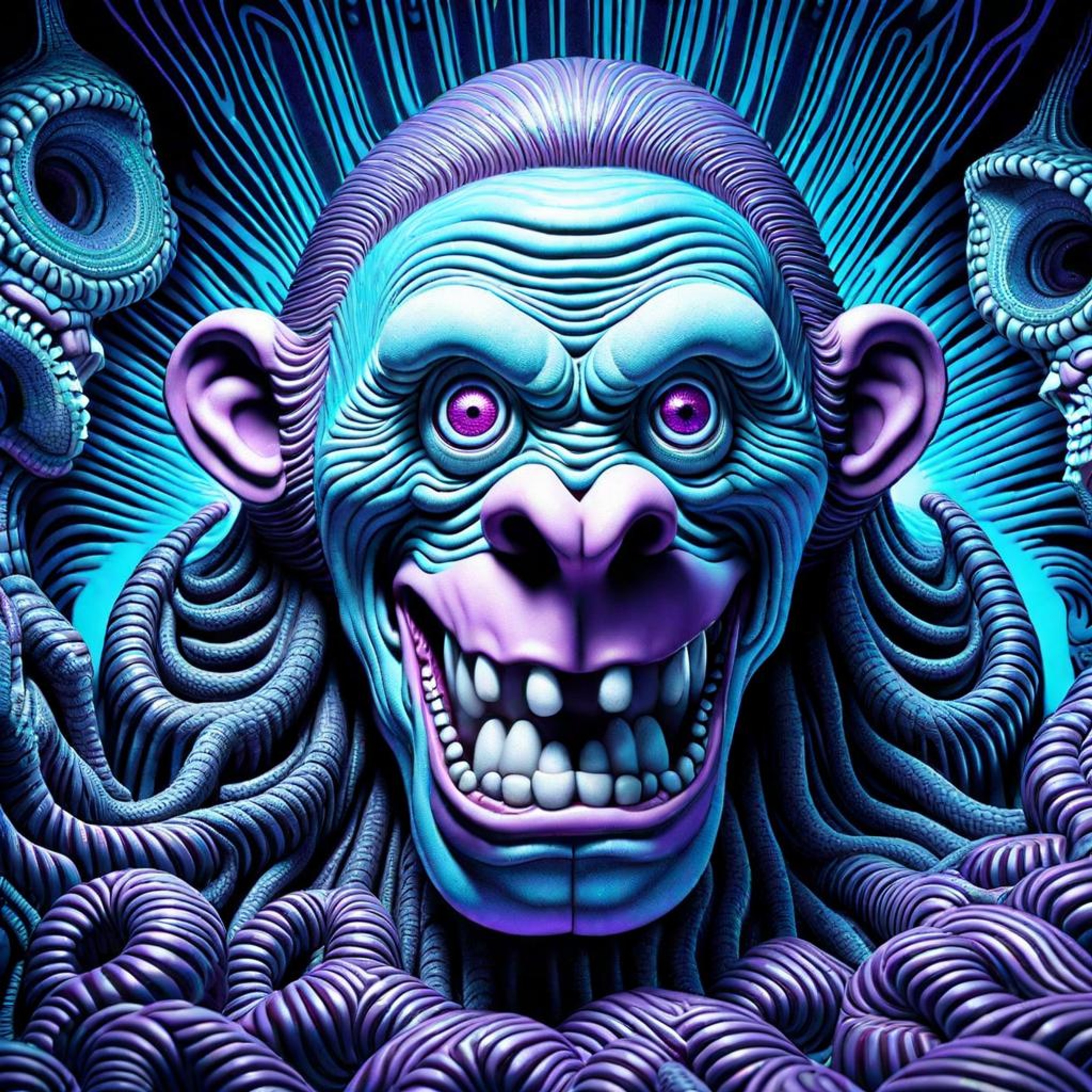 Psychedelic Monkey Madness: Hyper-Visions in 16K Detail - LimeWire
