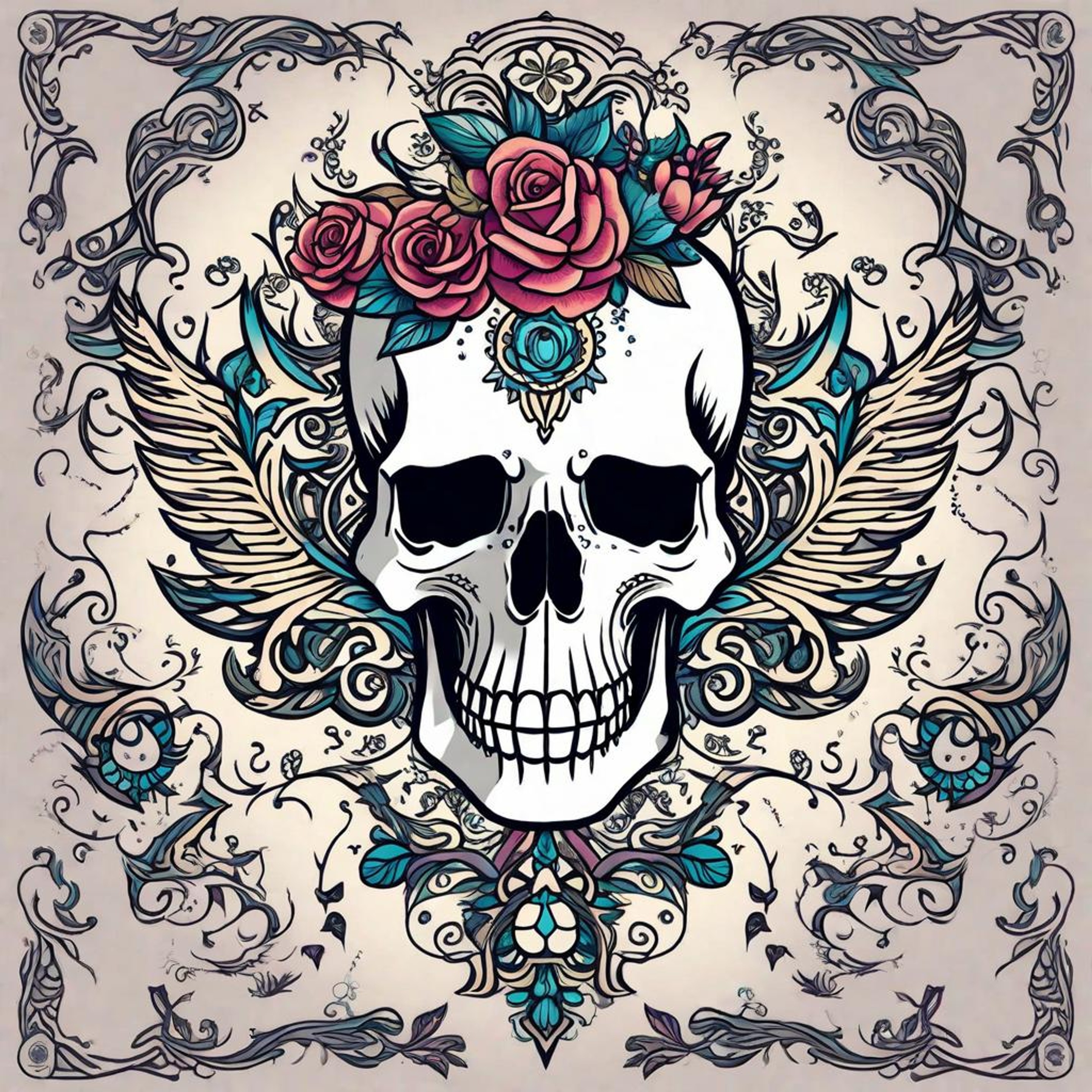 Enchanted Skull: Ethereal Magic and Mystical Elegance - LimeWire