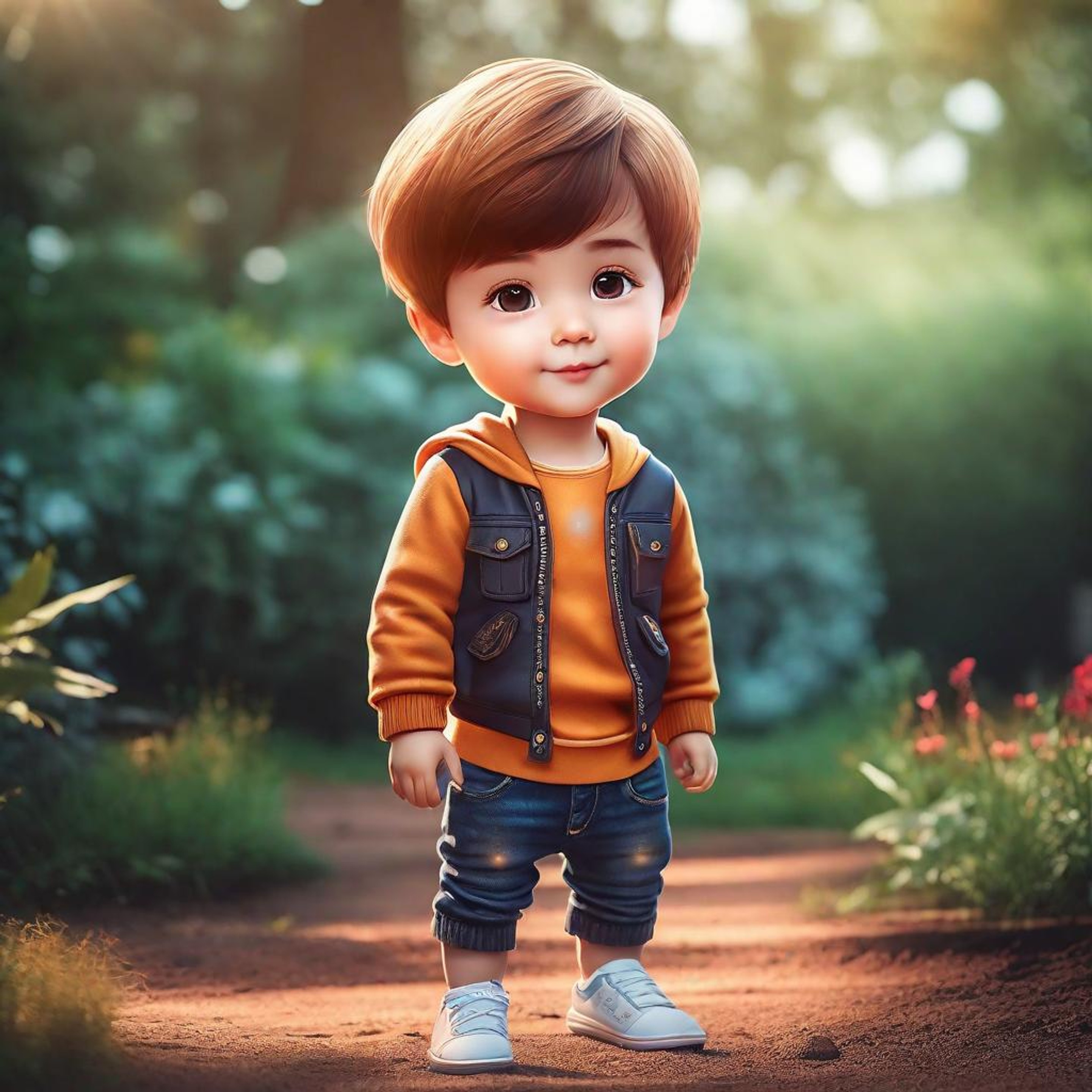 Vibrant Chibi Boy in Cinematic Octane Render - LimeWire