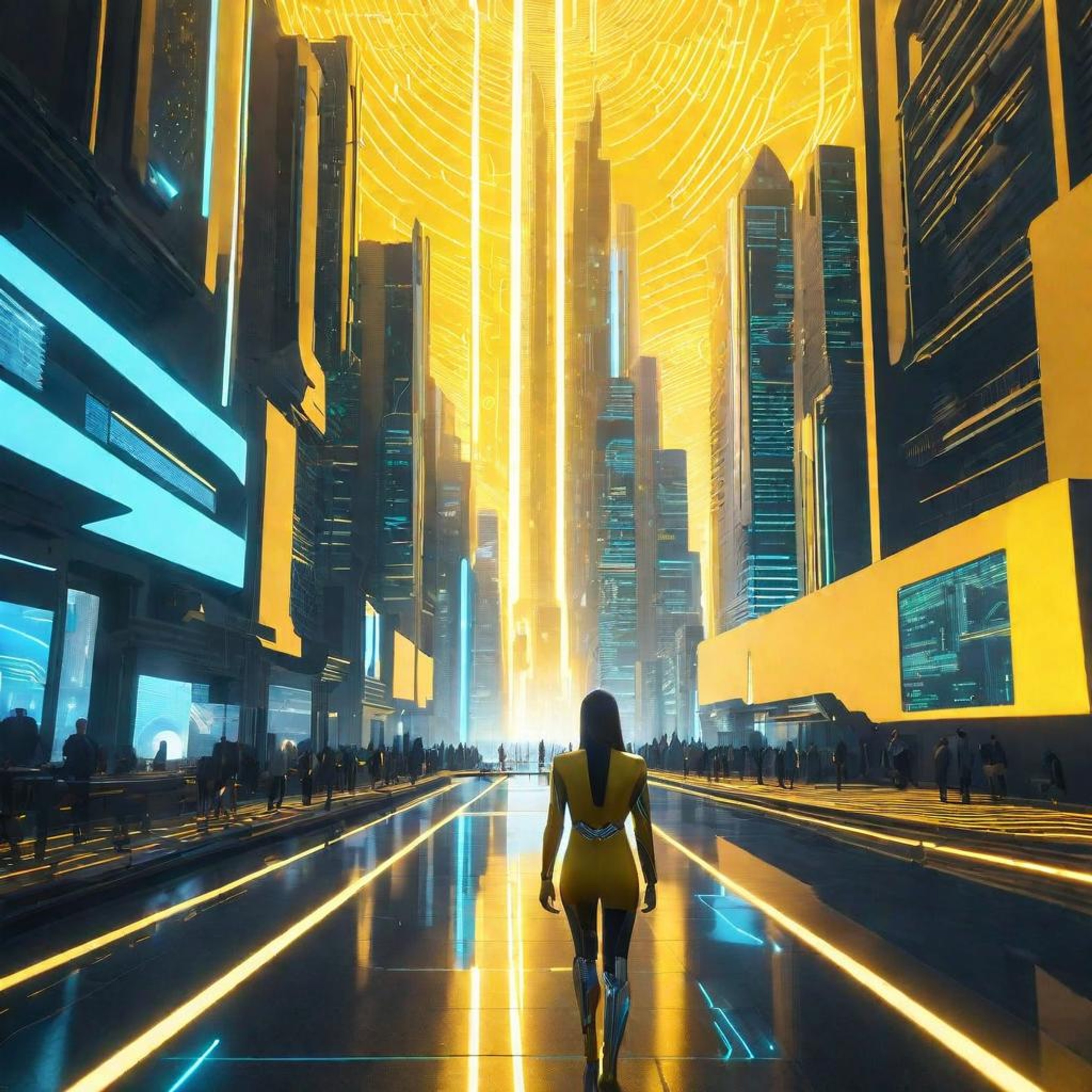 Digital Utopia: A Symphony of AI-Inspired Innovation - LimeWire