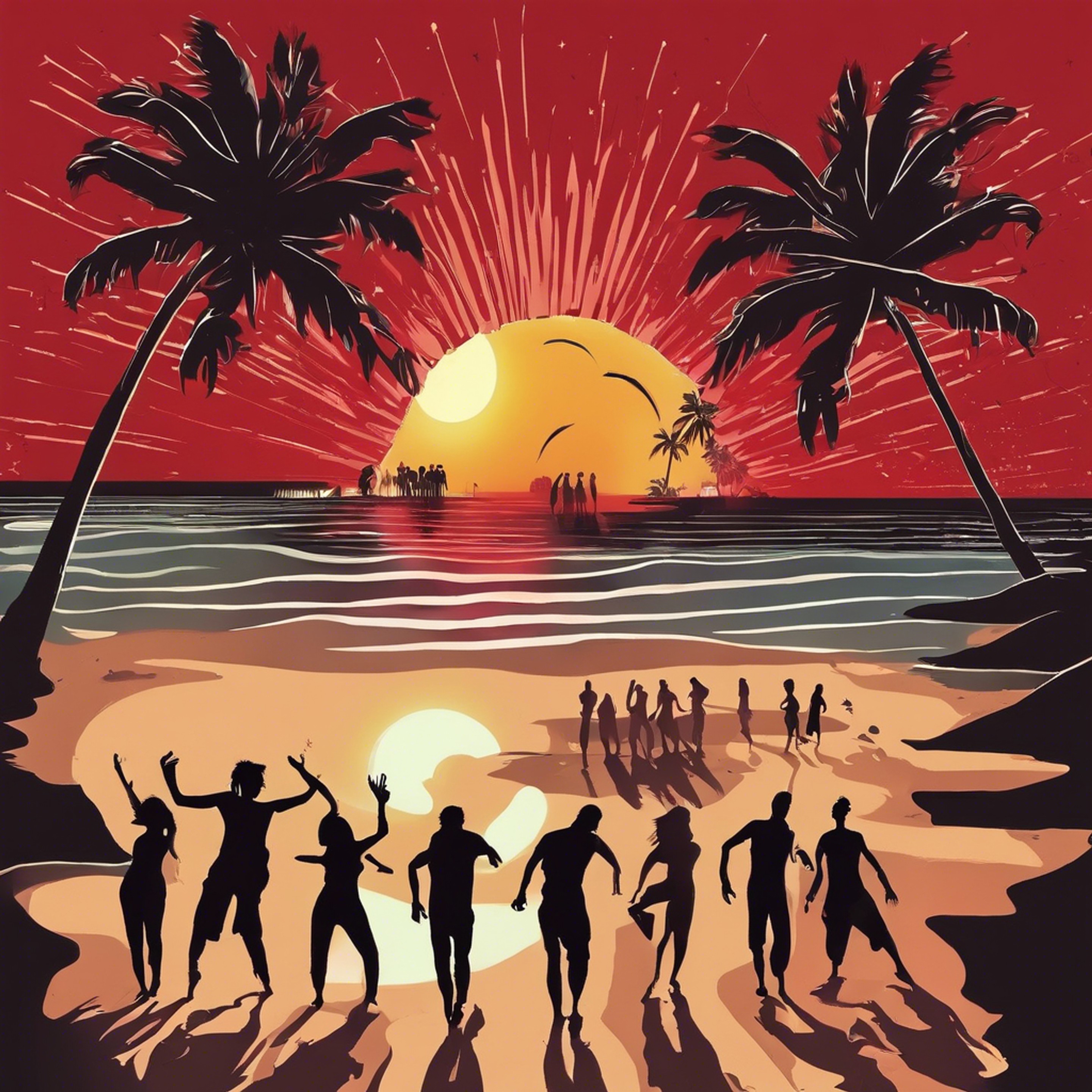 Beach Party: Cool Tunes under the Red Sunset - LimeWire