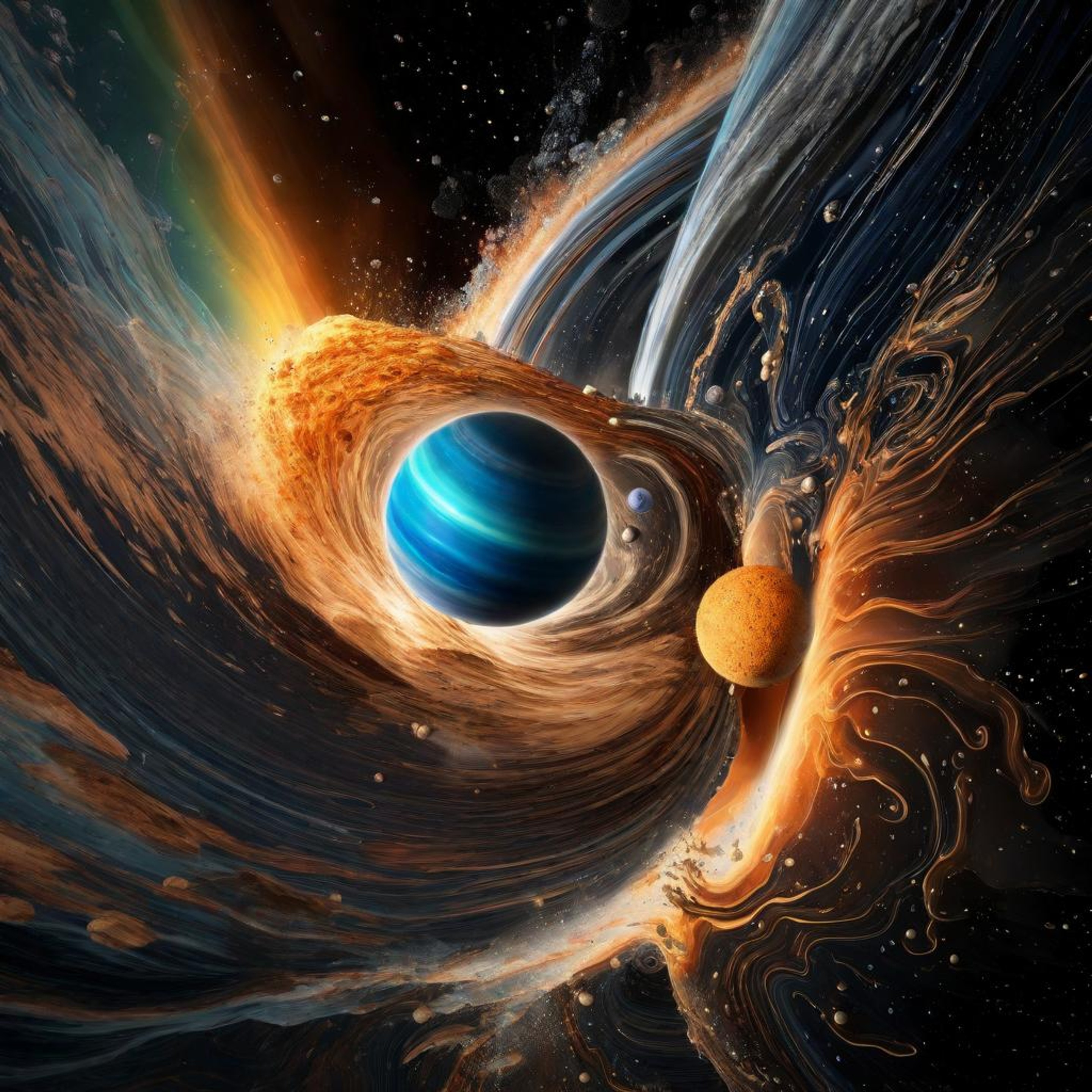 Interstellar Impact: Liquid Planets Collide - LimeWire