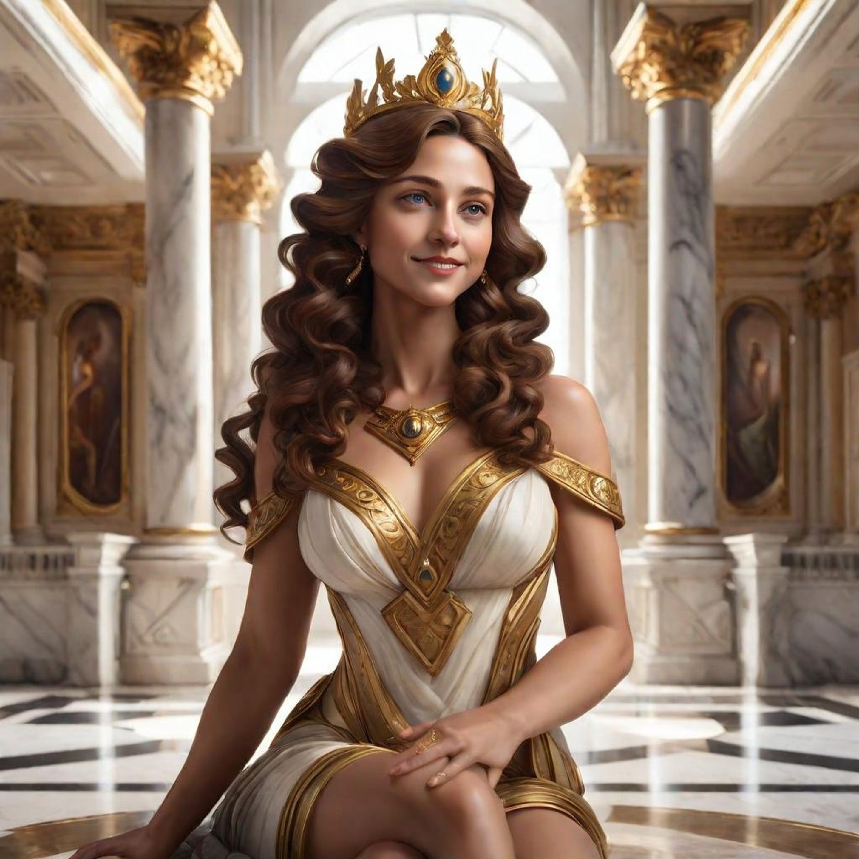 Juno, Celestial Queen: Hyper-Realistic 8K 3-D Portrait - LimeWire